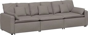 Modulární pohovka s polštáři taupe 3321092