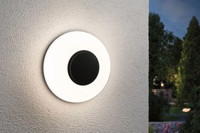 P 94955 LED venkovní nástěnné svítidlo Aureva IP65 kruhové 220mm 2200 - 4000K 20,5W 230V antracit/bílá polykarbonát - PAULMANN