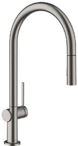 Hansgrohe M54 - Dřezová baterie Talis s výsuvnou sprškou, kartáčovaný černý chrom 72800340