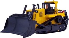 Buldozer rypadlo Huina kovový stavební model 1:50