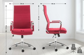 Kancelářská židle Kolumbus látka – červená