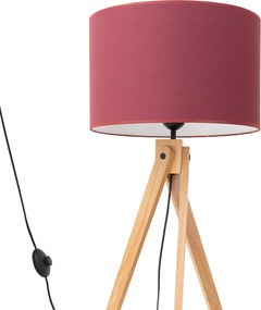 Sollux Lighting Stojací lampa NATT vínová