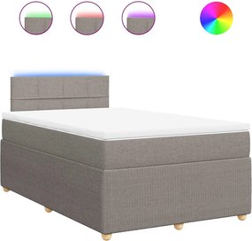 Box spring postel s matrací taupe 120x190 cm textil 3289699