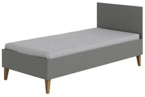 Dětská postel KUBI - barva šedá - 180x80 cm - 3D6442