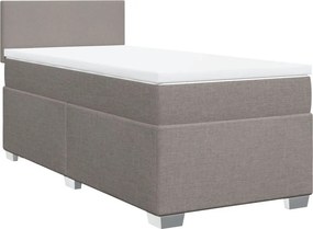 Box spring postel s matrací taupe 90x200 cm textil 3288068