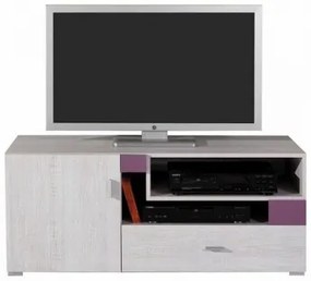 Televizní stolek Delbert 12 - fialová nebo popelová barva