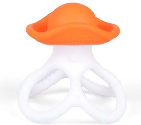 GiliGums Zklidňující silikonové kousátko Chobotnice, oranžové