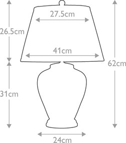 Stolní lampa Elstead Leaves 62 cm 1x E27 Zlatá bílá