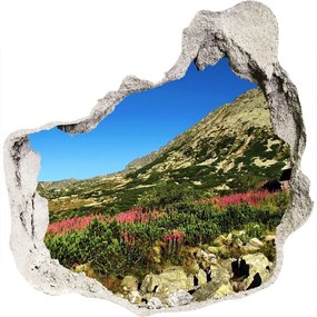 Wallmuralia Nálepka fototapeta 3D Chata v údolí 75x75 cm