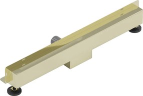 Mexen Flat nerezový sprchový žlab na zeď 70 cm vzor 2v1, zlatá, 1530070
