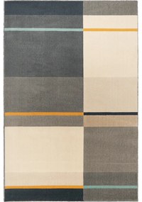 JUTEX Kusový koberec Novara 18207 071 šedá béžová BARVA: Šedá, ROZMĚR: 160x230 cm