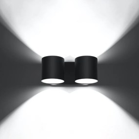 Sollux Lighting Nástěnné svítidlo ORBIS 2 černé