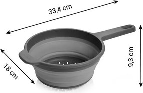 TESCOMA Cedník s rukojetí GrandCHEF ø 18 cm, skládací