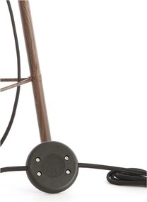 Bílá stojací lampa s textilním stínidlem (výška 133 cm) Bibury – Light &amp; Living