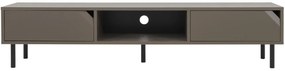 OnaDnes -20% Matně hnědý lakovaný TV stolek Tenzo Corner 176,5 x 43 cm