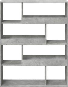 Dělicí stěna betonově šedá 100 x 33 x 125,5 cm kompozitní dřevo 3309486