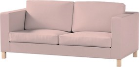Potah na pohovku IKEA  Karlanda rozkládací, krátký barva růžová látka pletený vzor
