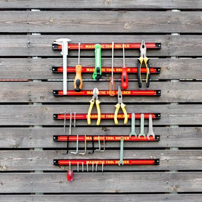 Costway Sada 12 magnetických lišt na nářadí, délka 46 cm