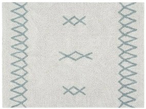 Lorena Canals koberec 120 x 160 modrý vzor, světlý - Bereber