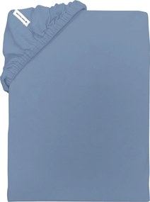 TOM Tailor Napínací prostěradlo Jersey, 90-100 x 200 cm (modrá)