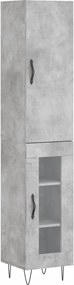 Skříň highboard betonově šedá 34,5x34x180 cm kompozitní dřevo 3199077