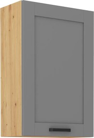 LUNA du | horní skříňka 60 G-90 1F s policemi | 60 cm | VYSOKÁ | UNI dvířka | artisan/šedá