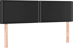 Box spring postel s matrací černá 140 x 190 cm umělá kůže 3127247