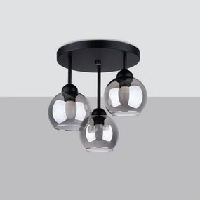 Lustr SOLLUX ALINO 3 černý E27 3x60W bez žárovky SL.1140