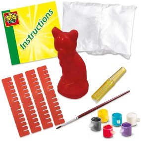 SES CREATIVE Odlévání a malování kočka se třpytkami kreativní set 1218