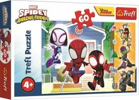 Trefl - Puzzle - Ve světě Spideyho / 60 dílků / 33 x 22 cm / věk 4+