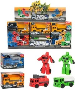 TEDDIES Transformer auto-robot mini / 2v1 hračka / 9 cm / mix barev