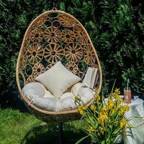 Majowo.cz Závěsné ratanové křeslo IBIZA elegantní dekor