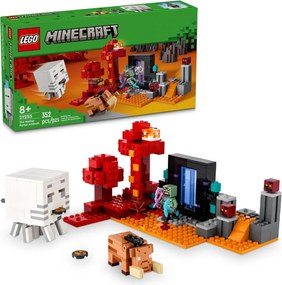 Lego stavebnice lego minecraft 21255 přepadení v portálu do netheru