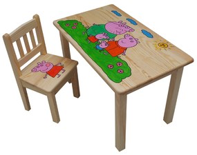 Via-nábytek Dětský stůl SL dřevěný Povrchová úprava: Bílá