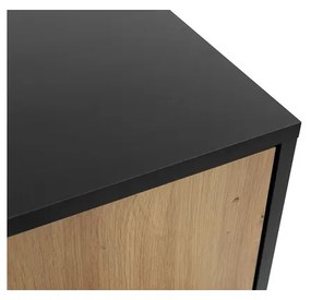 Komoda Oksawi 2D3SZ, Barva dřeva: dub artisan / černý