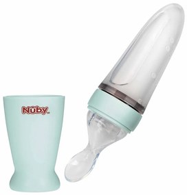 NUBY Krmítko silikonové 90 ml 3m + zelené