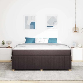 Rám postele Tmavě hnědá 180 x 200 cm textil 3398421