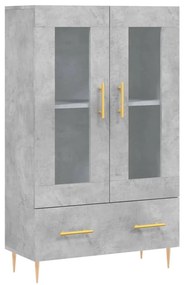 vidaXL Skříň highboard betonově šedá 69,5x31x115 cm kompozitní dřevo