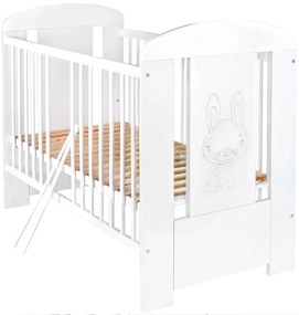 Dětská postýlka New Baby Králíček standard bílá