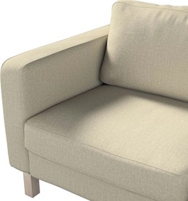 Potah na pohovku IKEA  Karlstad 2-místná, nerozkládací, krátký barva béžová látka pletený vzor