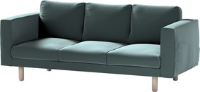 Potah na pohovku IKEA Norsborg 3-místná barva zelená látka sametová
