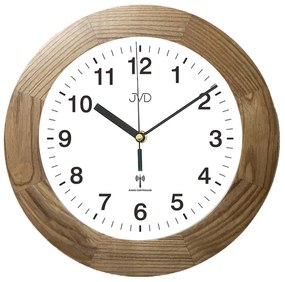 Dřevěné přesné rádiem řízené hodiny JVD RH2226/78