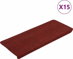 vidaXL Samolepicí nášlapy na schody 15 ks 65x24,5x3,5 cm [343478] Barva: antracitová