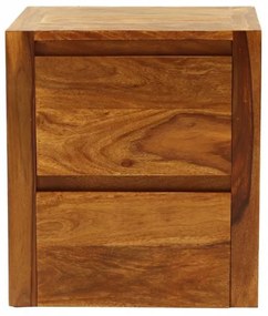 Indický nábytek - Noční stolek Gani 45x50x40 z indického masivu palisandr Super natural