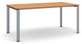 Jednací stůl INFINITY se šedostříbrnou podnoží 1800 x 900 x 750 mm, třešeň