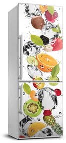 Wallmuralia Nálepka na ledničku samolepící Ovoce a voda 60x180 cm
