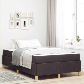 Rám postele Tmavě hnědá 120 x 200 cm textil 3398930