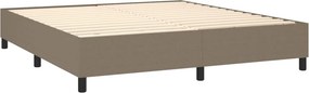 Box spring postel s matrací taupe 180x200 cm textil 3141637