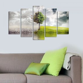 Vícedílný obraz A Tree By The Water 110x60 cm