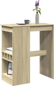 vidaXL Barový stůl s regály 90 x 47,5 x 103,5 cm kompozit [854337] Barva: dub sonoma